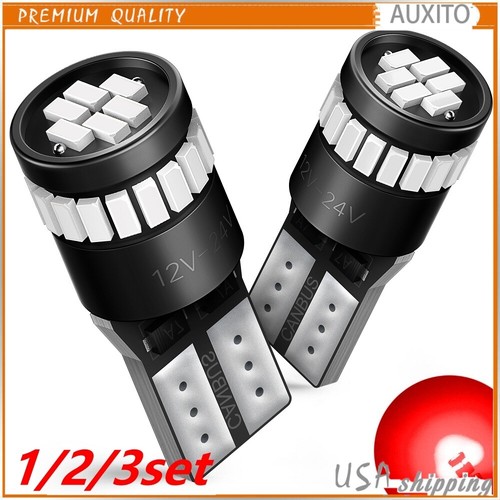 T10 194 168 24SMD LED Interior Light Super Bulb Bright Canbus pure red ...