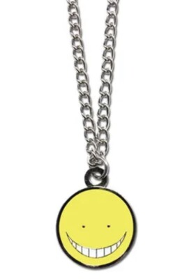 Assassination Classroom Yellow Koro Sensei Face Anime Cosplay Necklace ...