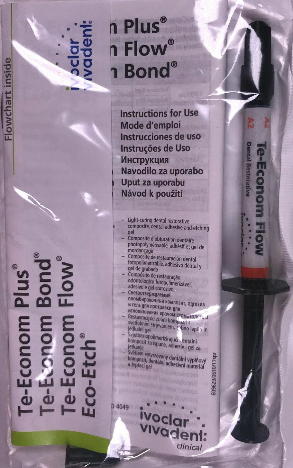 Ivoclar Vivadent Dental Flowable Composite Light Cure Resin TE-Econom ...