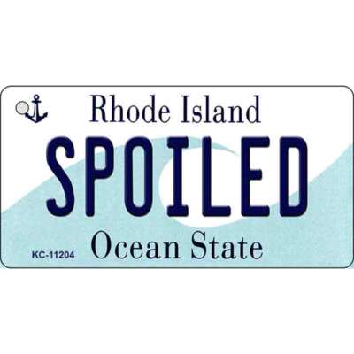 Spoiled Rhode Island License Plate Tag Novelty Key Chain KC-11204 | eBay