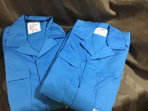 (Pack of 2 ) King Gee Work Overalls Sky Blue RRP $70 Aussie Made Poly ...