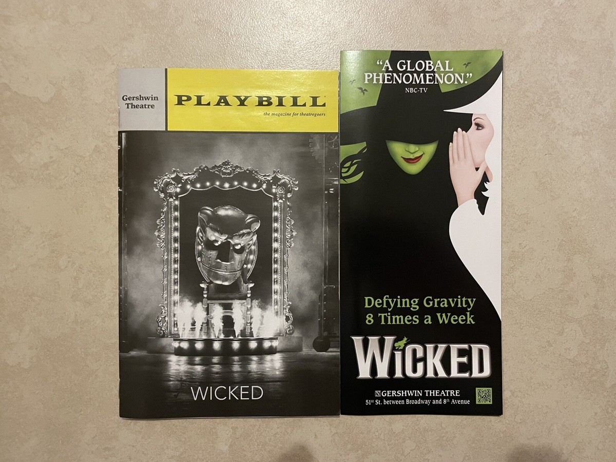 Wicked Playbill Inside Pre Broadway Wicked Playbill Idina Menzel
