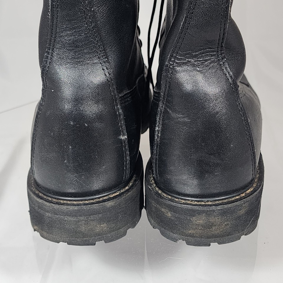 Vtg US Military Vibram 2-97 Insulated Field Combat Boots Black Leather ...