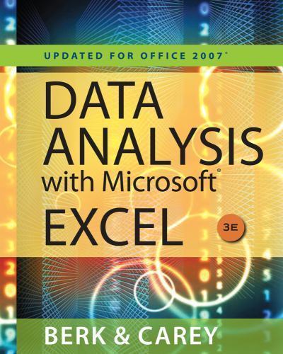 Data Analysis with Microsoft® Excel® 2007 by Partrick Carey and Kenneth ...