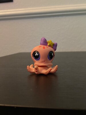 LPS Littlest Pet Shop #915 Octopus Pink w/ Purple Clover Eyes and ...