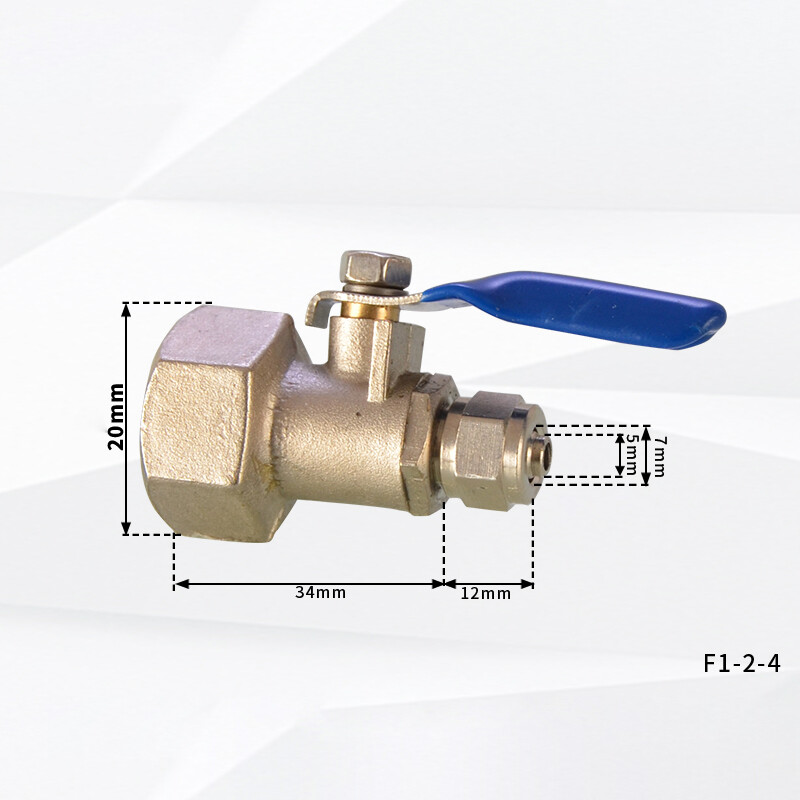 RO Feed Water Adapter 1/4" 3/8" 1/2" Ball Valve Faucet Tap Diverter ...