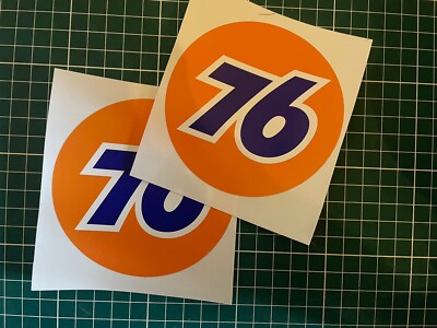 10cm Round 76 RACE OIL FUEL GASOLINE MOTORSPORT RACING DECAL VINYL ...