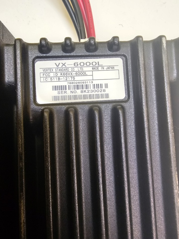 Vertex Standard VX-6000L 37-50 MHz Low Band 120 Watt Two Way Radio ...
