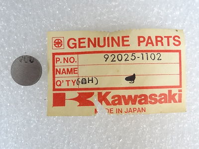Kawasaki NOS NEW 92025-1102 Shim 2.6T KZ ZN ZR ZX KZ750 KZ650 KZ550 ...