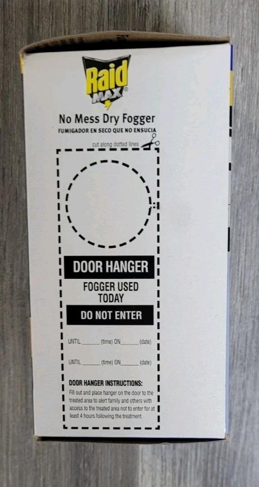 Raid Max No Mess Dry Fogger Defense System Set of 2 Packages (2 Packs ...