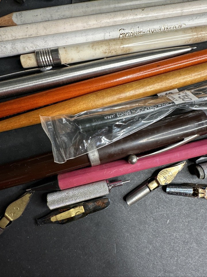 Lot of Vintage Artist & Mechanical Drawing Supplies Fountain | eBay