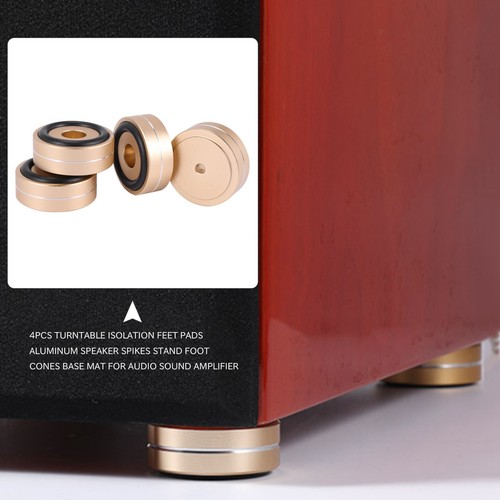 4PCS Turntable Isolation Feet Pads Aluminum Speaker Tips Stand Ke9579 ...