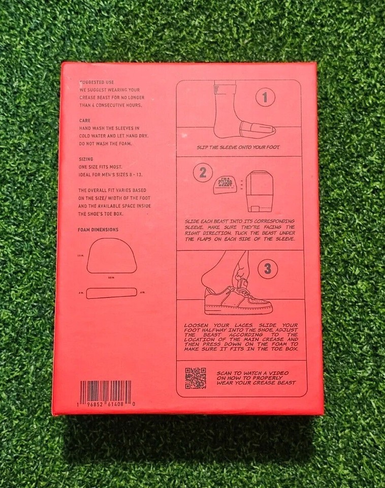 CREASE BEAST SNEAKER CREASE PROTECTOR GUARD SHIELD REMOVER MEMORY FOAM ...