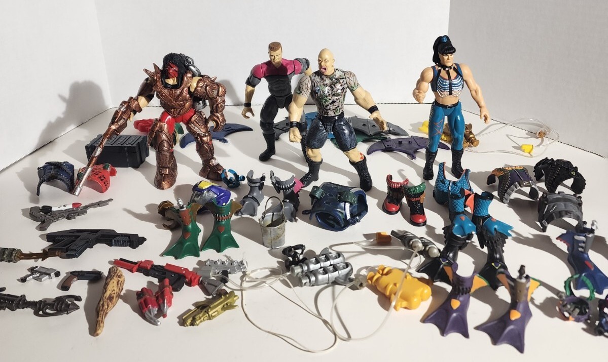 VTG Jakks Pacific 1990s WWE WWF Wrestling Lot Weapons For Custom ...