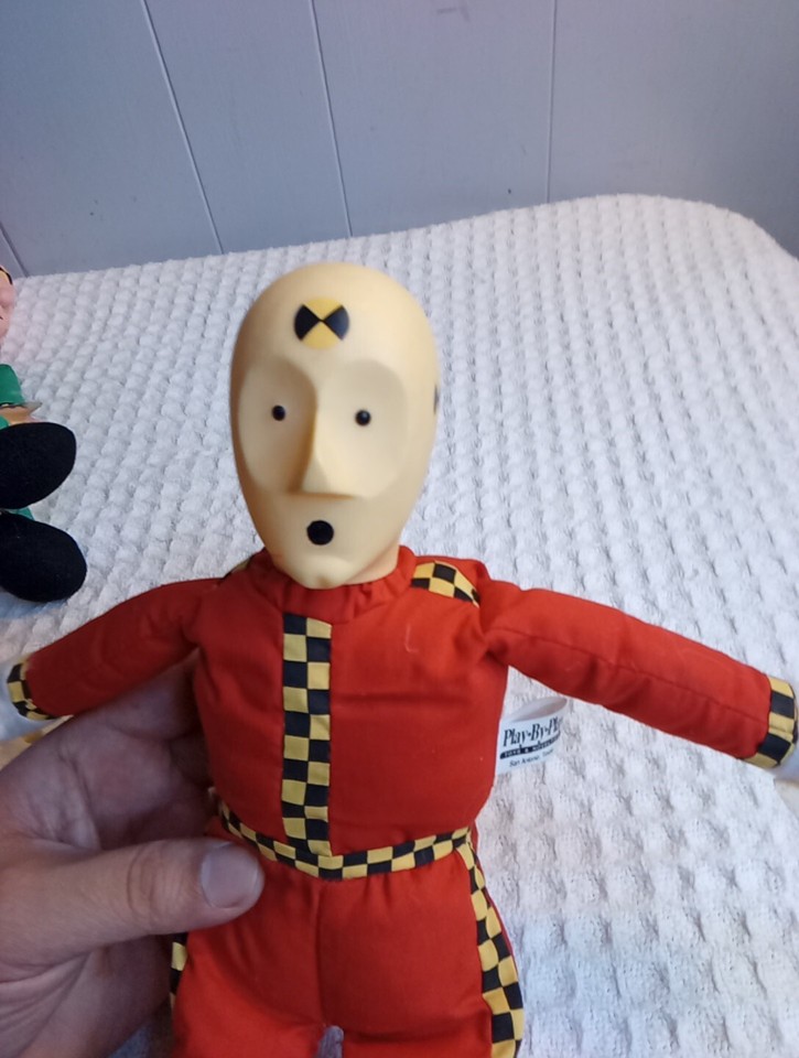 Vintage Crash Test Dummies 12” Plush Suction Cup Hands, Rubber Head ...
