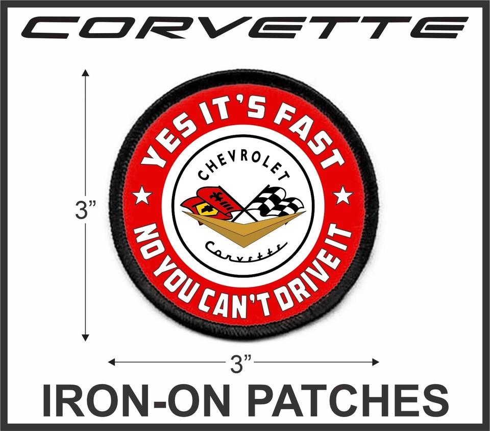 Corvette Emblem Iron-On Patches - All Model Collection | eBay