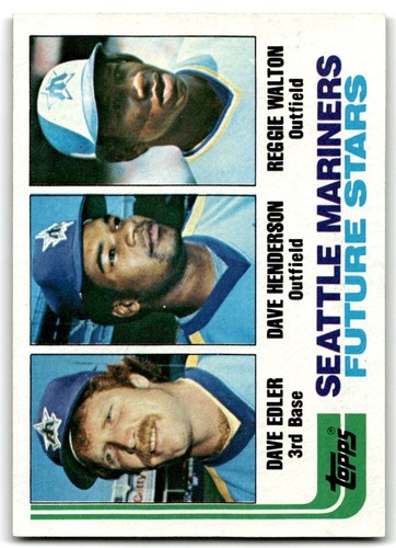 1982 Topps Mariners Future Stars - Dave Edler/Dave Henderson/Reggie ...