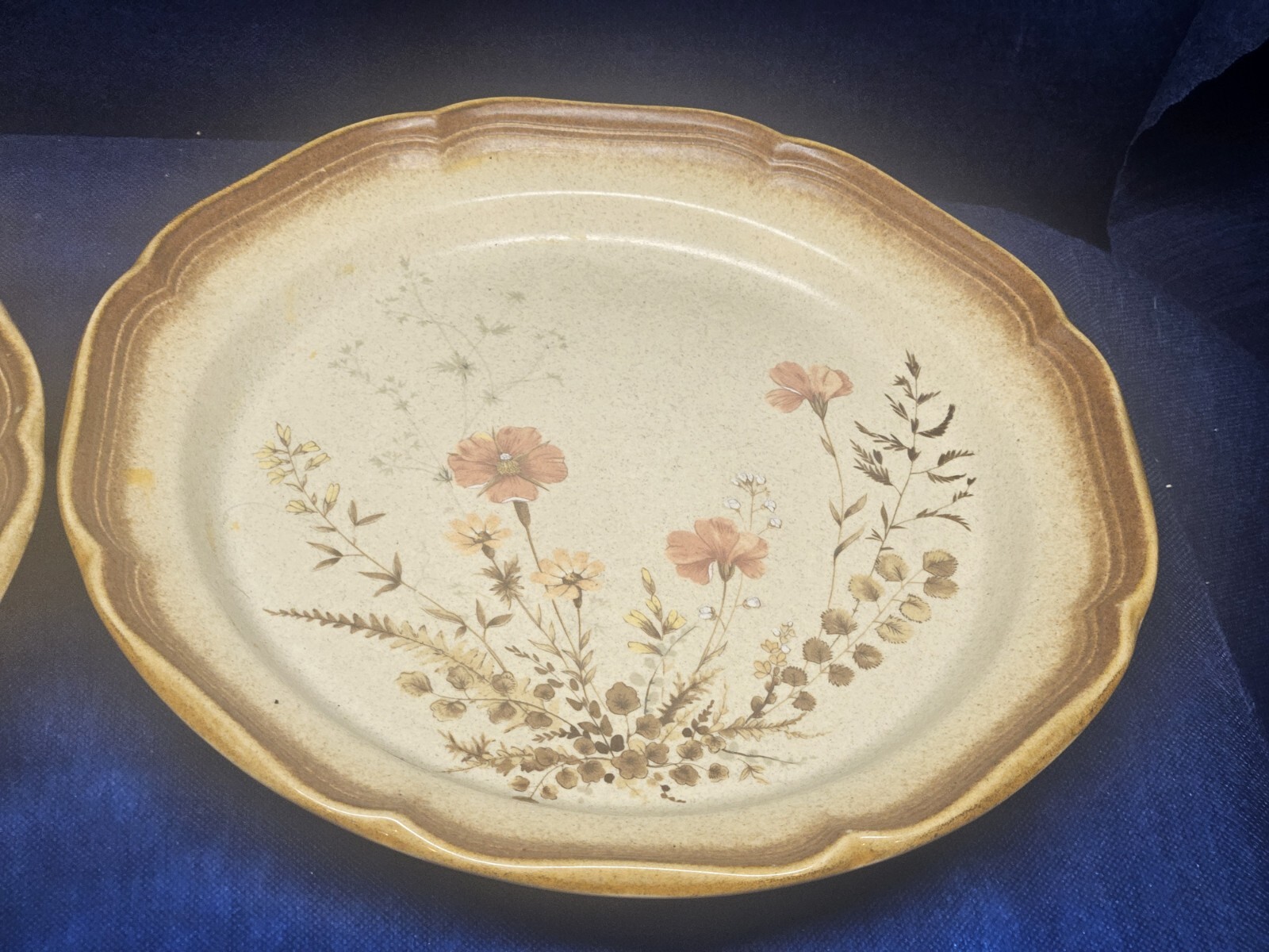 1980's Mikasa Whole Wheat Stoneware Japan "Jardiniere" Set/2 Dinner ...