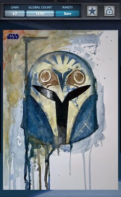 Star Wars Card Trader DIGITAL KEVIN-JOHN Original Art Helmets BO-KATAN ...