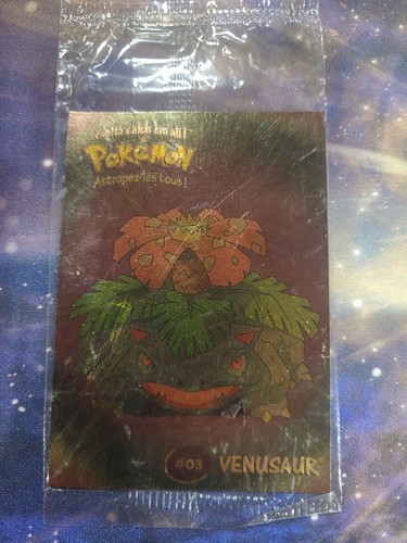 Pokemon Stadium Tip Card Gold Holofoil Venusaur. Danone | eBay