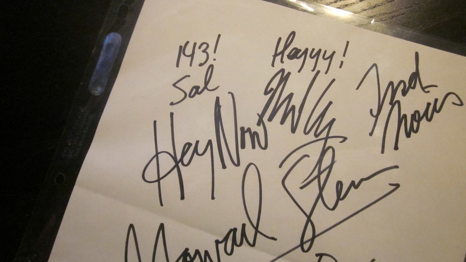 HOWARD STERN AND SHOW CAST AUTOGRAPHED PAGE (2001-2009) SUPER RARE | eBay