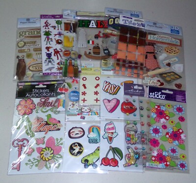 Lot of 3D Scrapbook Stickers - Recollections, Paper House, Sticko ...
