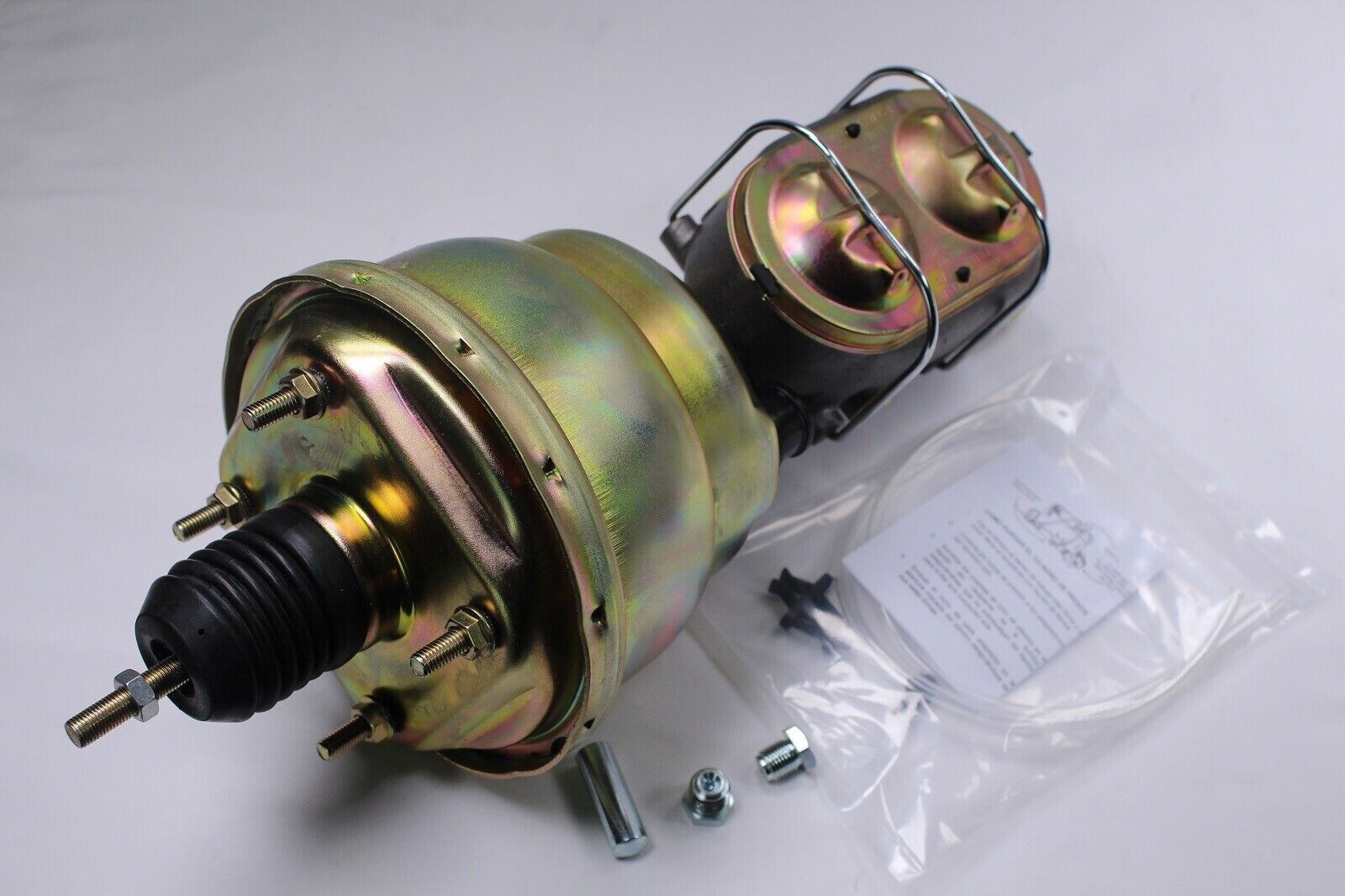 7" Single Zinc Universal Power Brake Booster with Bail Top Master ...