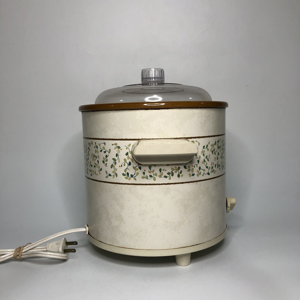 VTG Rival 3.5 Qt Crock Pot Slow Cooker Model 3100/2 Floral - TESTED ...