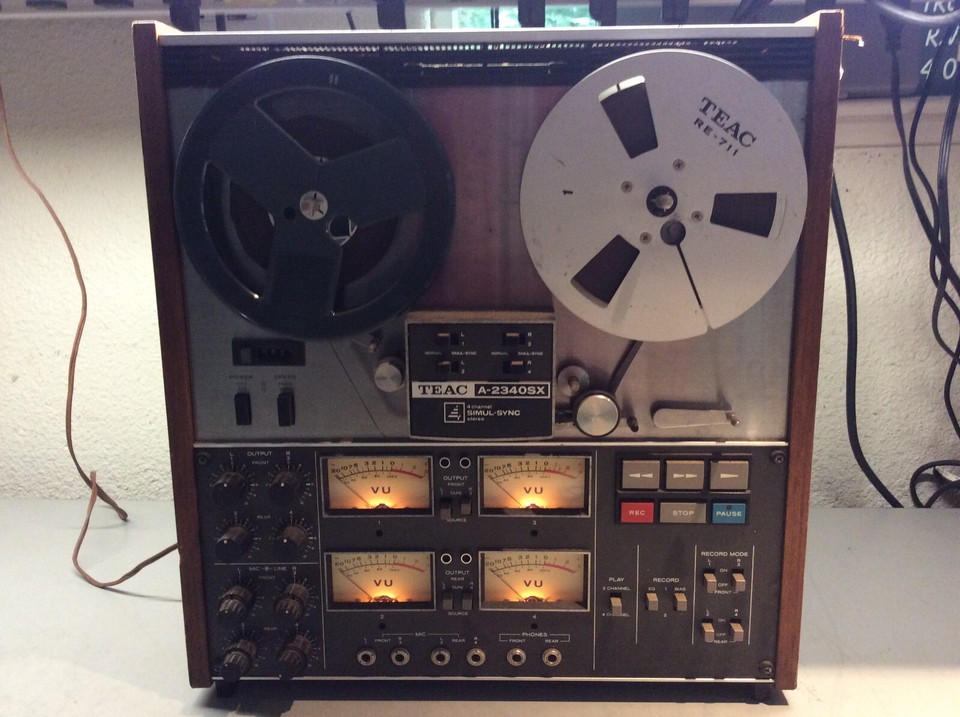 TEAC A-2340 SIMUL-SYNC 4 Channel Stereo Tape Deck Reel-to-Reel Recorder ...