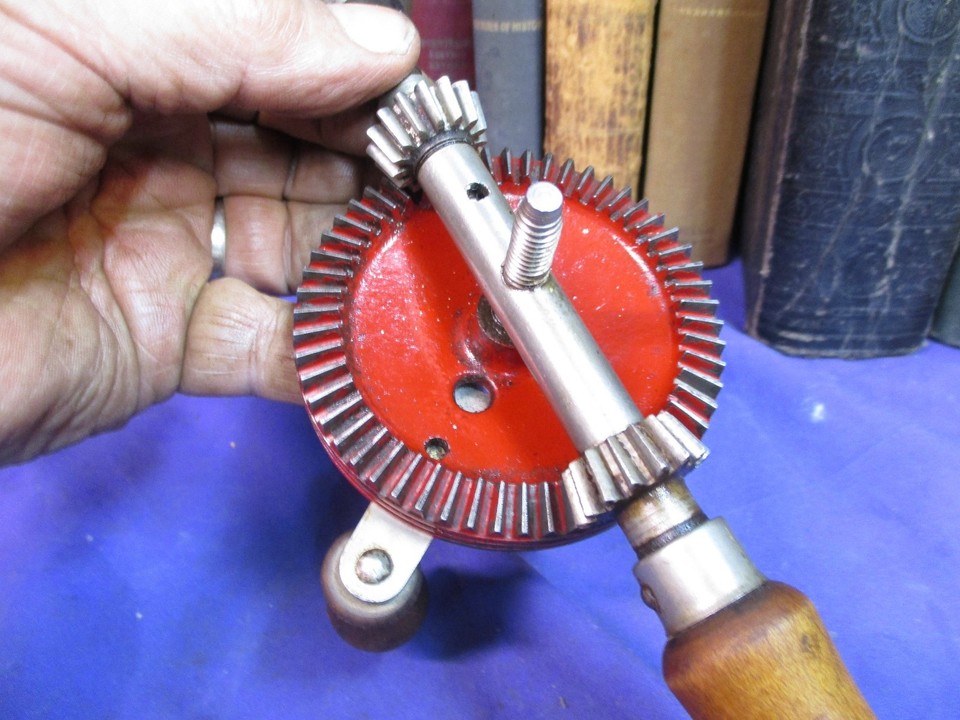 Stanley DEFIANCE 1220 Double Pinion Hand Drill BIT COMPARTMENT IN ...