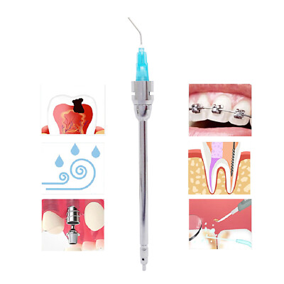 5x Dental Metal Irrigation Irrigator Needle Bent Tip Fit Kerr ...