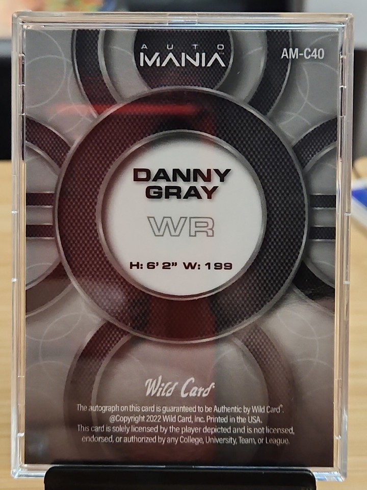2022 wild card auto mania danny grey /25 | eBay