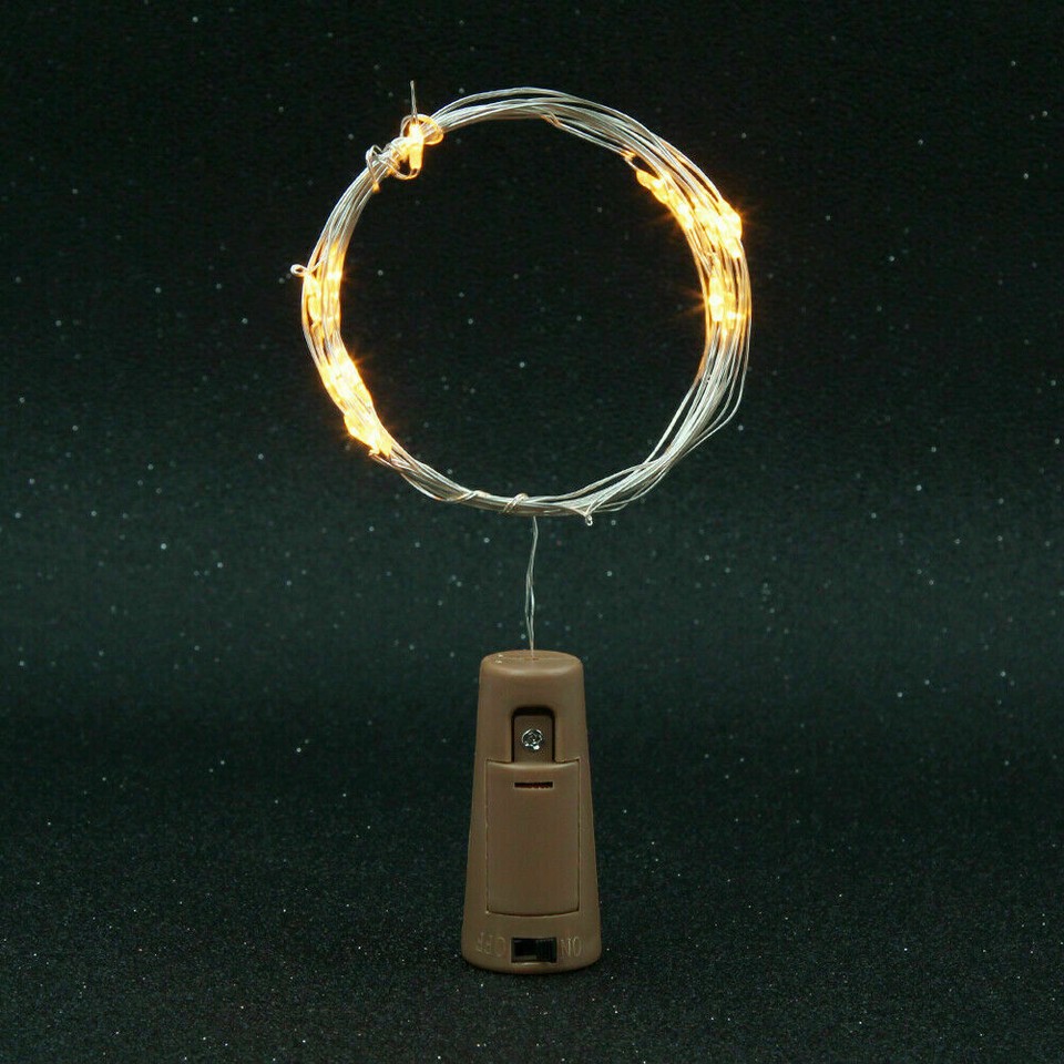 4 pcs LED Wine bottle Cork with 2M 20 Lights on a String Bottle Battery ...