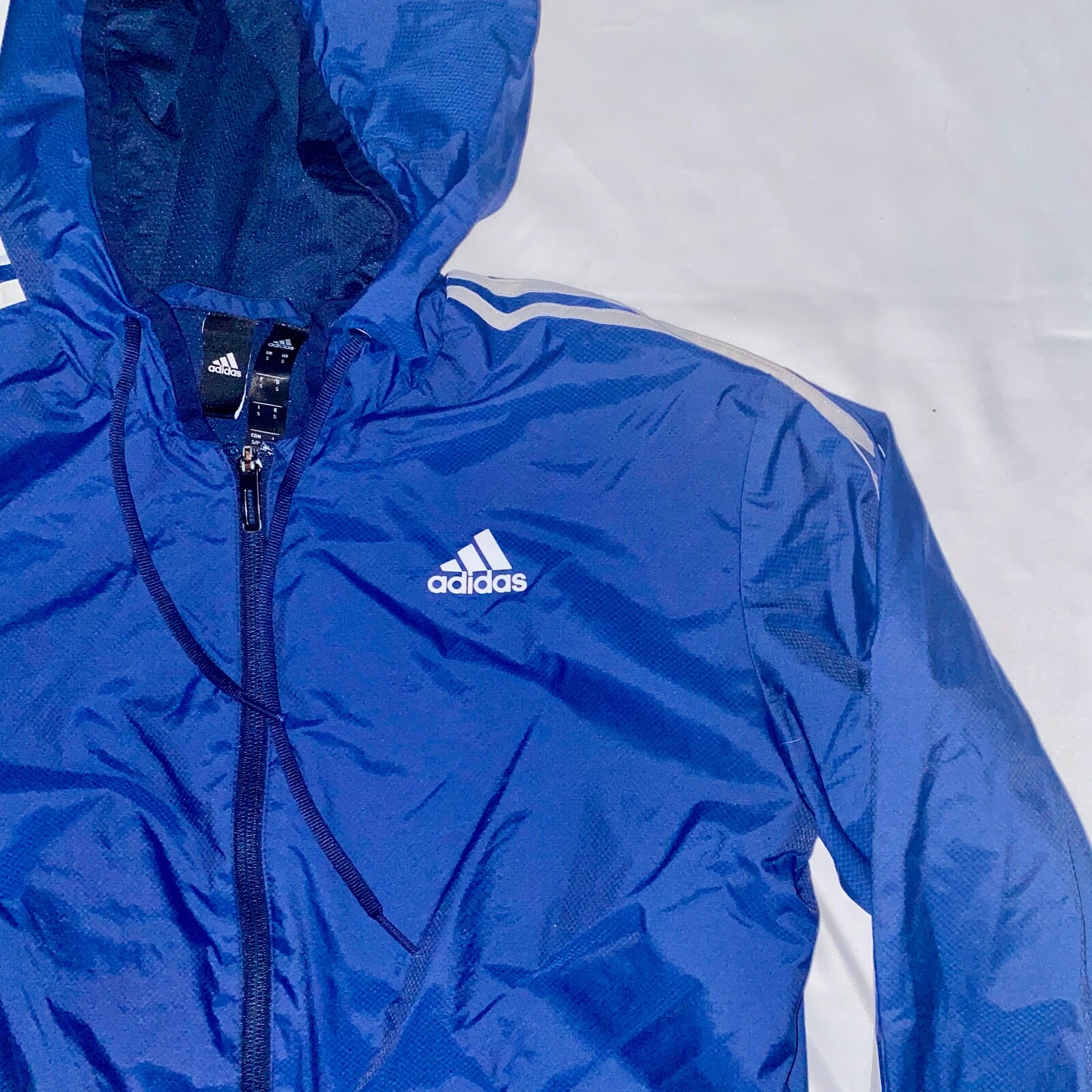 Rare Adidas Nylon Soccer Running Jacket All Weather G… - Gem