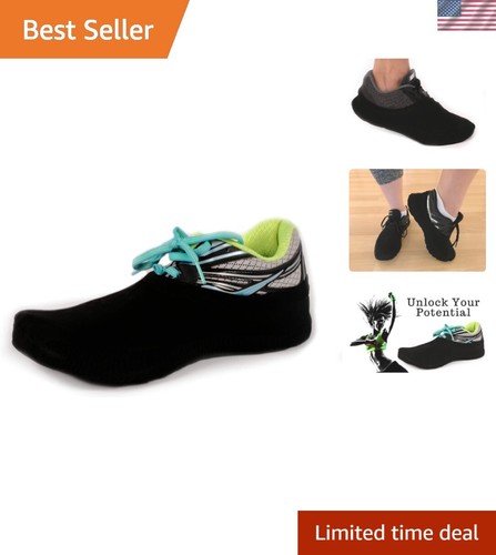 Portable Dance Shoe Covers in Black - Fits Women's 5-10 Men's 3-8 for ...