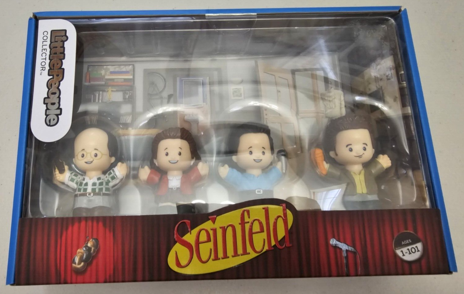 Seinfeld Set 4 Figurines Little People Collection Jerry Elaine George ...
