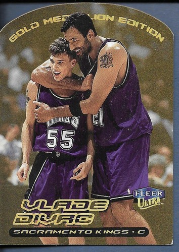 1999-00 Ultra Gold Medallion Die Cut Sacramento Kings Card #96 Vlade ...