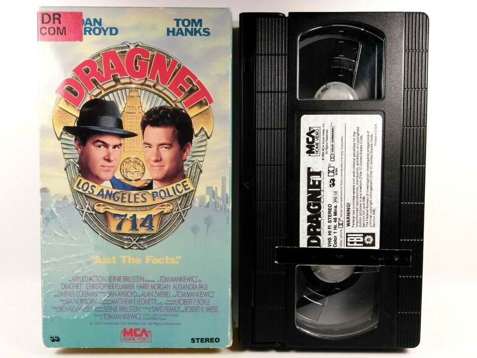 Dragnet (VHS, 1988) Tom Hanks, Dan Aykroyd, Christopher Plummer ...
