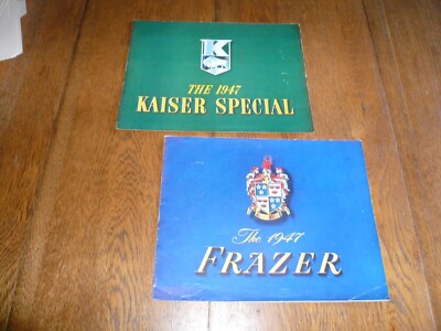 1947 Kaiser Special & Frazer Sales Brochures - Two - Vintage | eBay