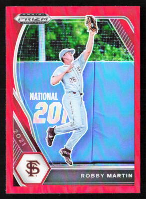 2021 Panini Prizm Draft Picks Robby Martin Red #PDP198 Florida State ...