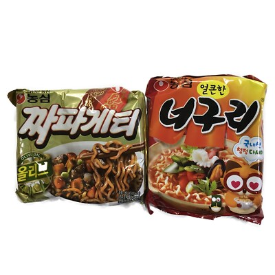 Nongshim CHAPAGURI Chapagetti + Neoguri 1Set Noodle Oscars Parasite ...