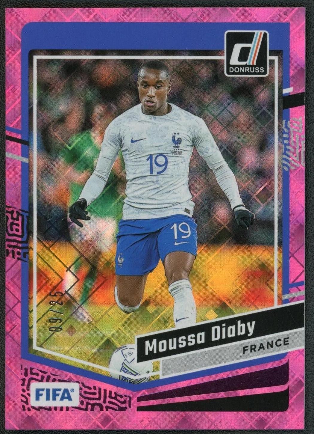 2023-24 Panini Donruss Fifa - Moussa Diaby #22 pinkdiamond /25 for sale ...