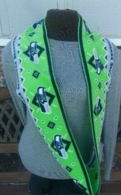 SEATTLE SEAHAWKS NFL SOFT INFINITY COWL FLEECE SCARF UNISEX HANDMADE | eBay