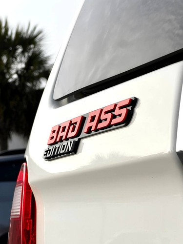 New Bad Ass Edition Emblem Car Badges Badass 3D Sticker Decal Black Red ...
