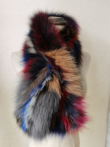 Winter Fur Scarf Women Real Best Fox Fur Neckerchief Handmade Warm Soft ...