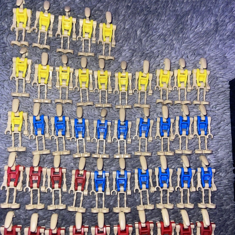 72x Custom Star Wars Battle Droids LEGO Compatible Minifigures Bundle ...