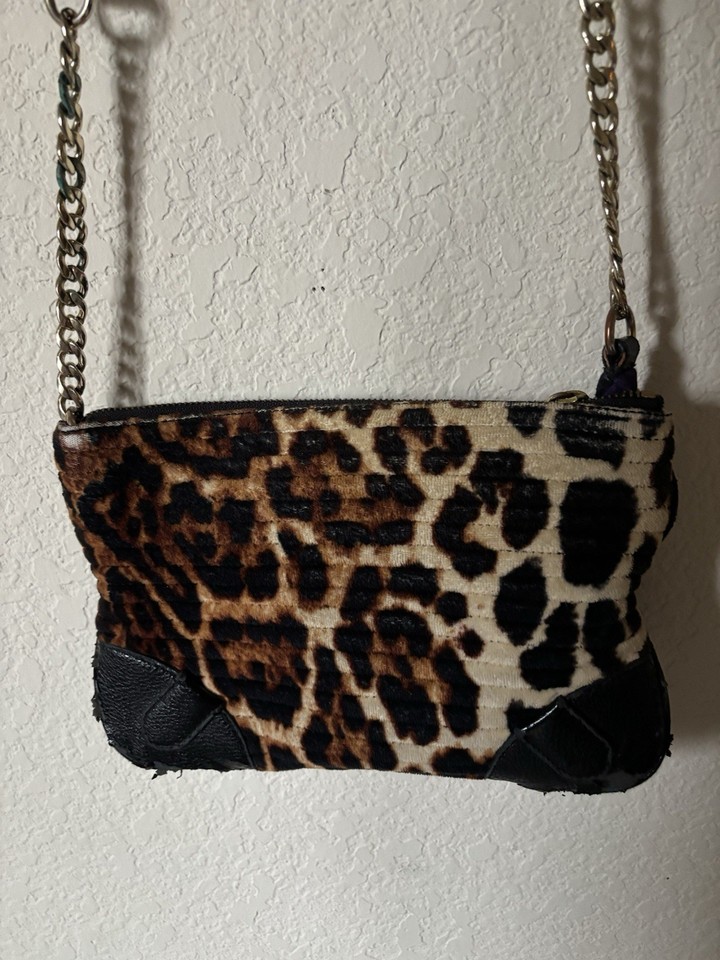 Y2K Juicy Couture Black Cross Body Bag Early 2000s Vintage Leopard | eBay