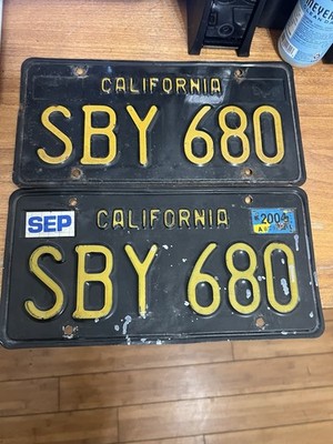 1963 California License Plates Vintage | eBay