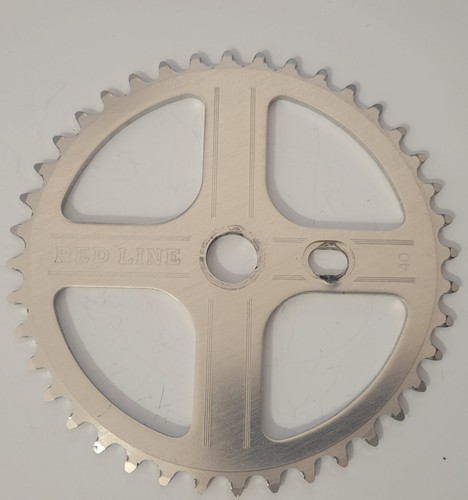 old school Redline 401 3 piece cranks Bubble font sprocket bmx bike ...