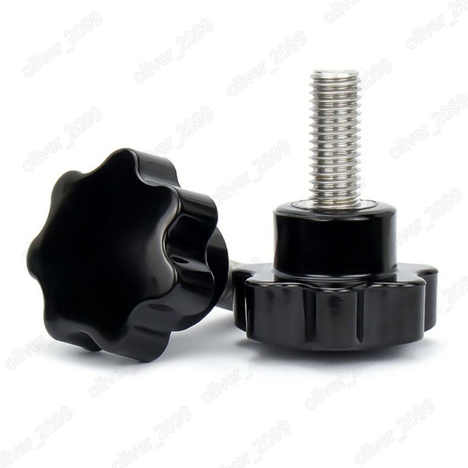 304SS Plastic Seven Point Star Hand Knob Tightening Screws M4 M5 M6 M8 ...